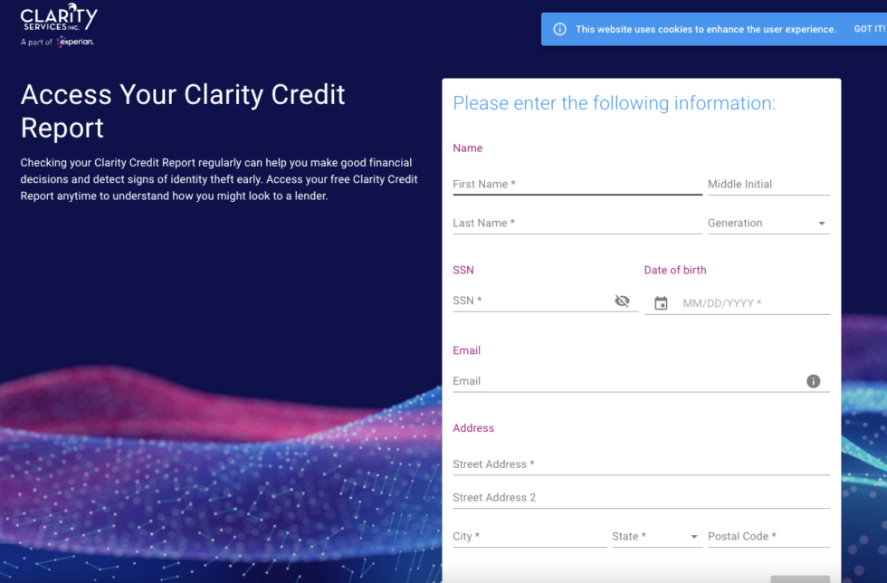 How to Pull your Clarity Credit Report and Save as PDF | Swift Law North